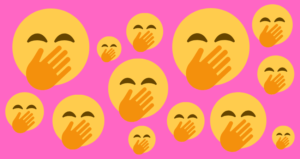 Verlegen kichernder Smiley 🤭 Bedeutungen | Chats | Kopieren